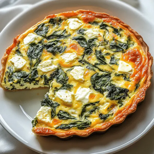 Cottage Cheese and Spinach Crustless Quiche