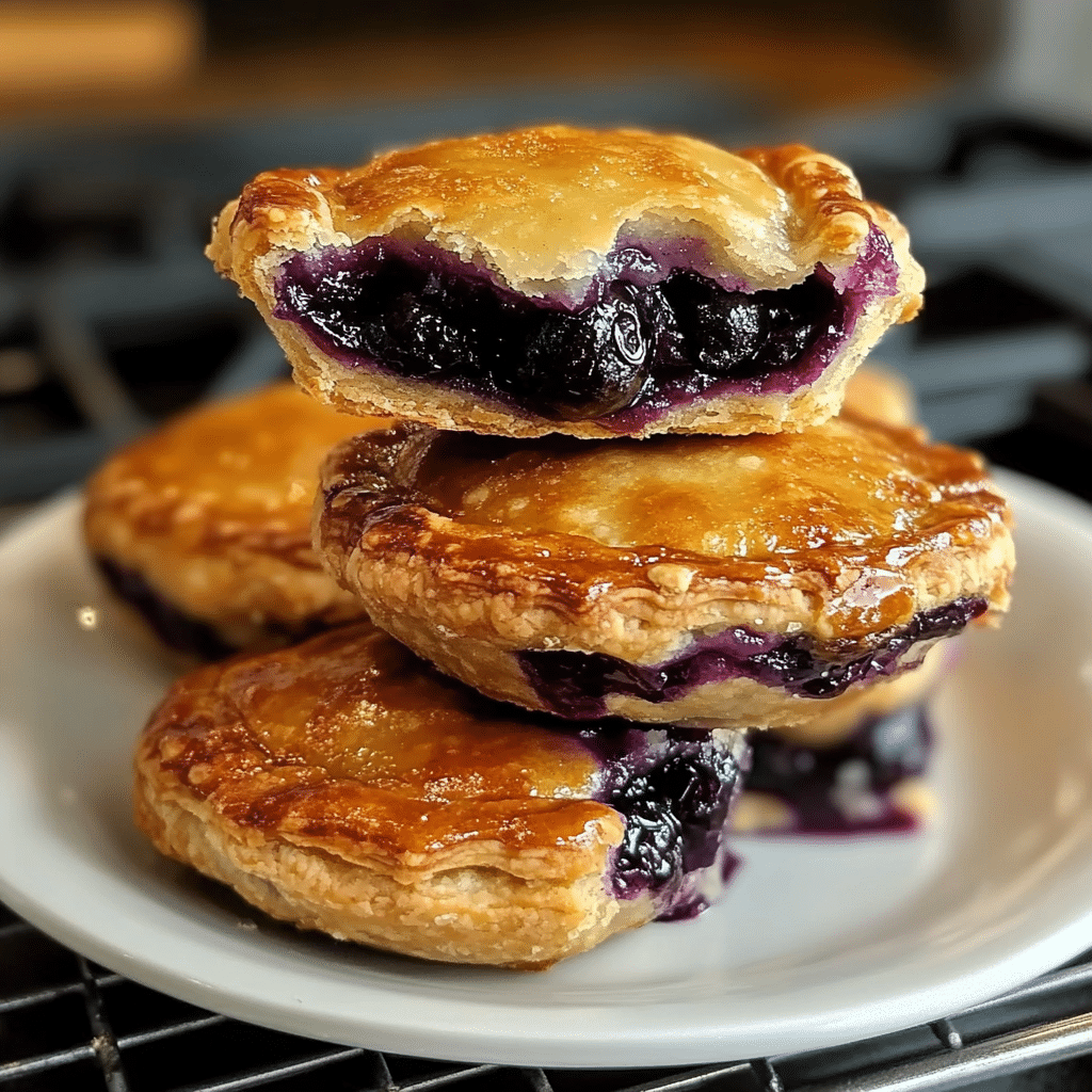 Blueberry Pie Bombs - Crisp And Yum