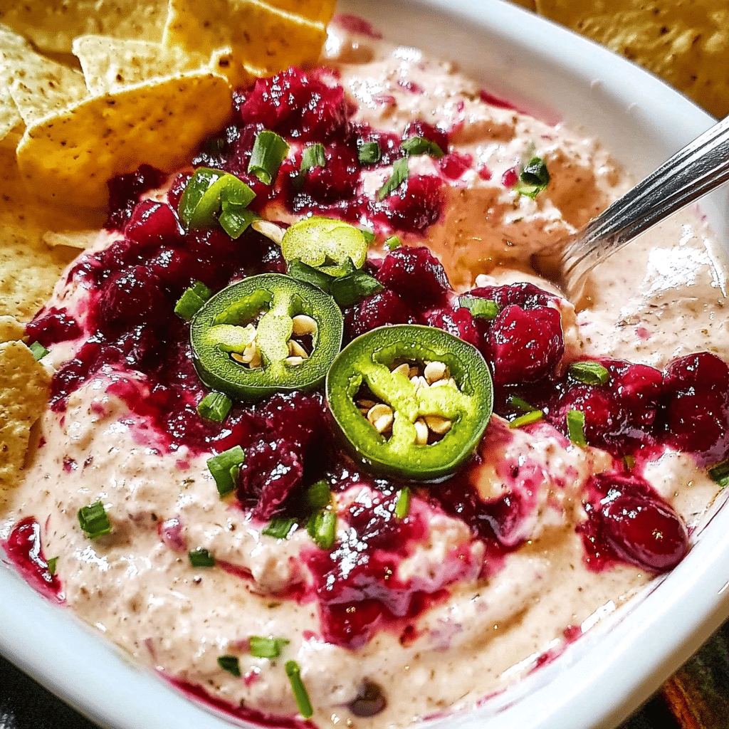 Cranberry Jalapeno Dip - Crisp And Yum