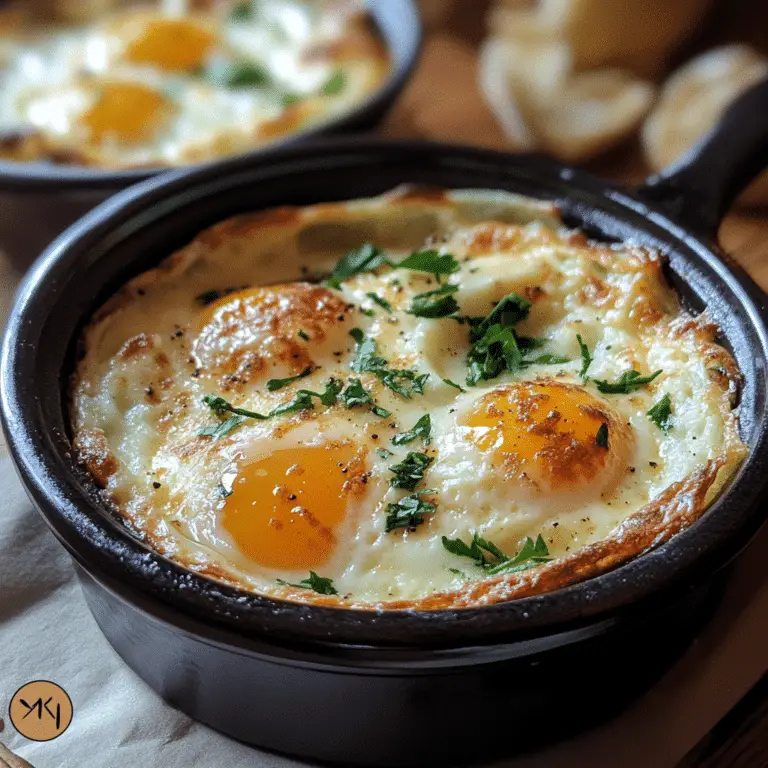 Eggs Cocotte - Crisp And Yum