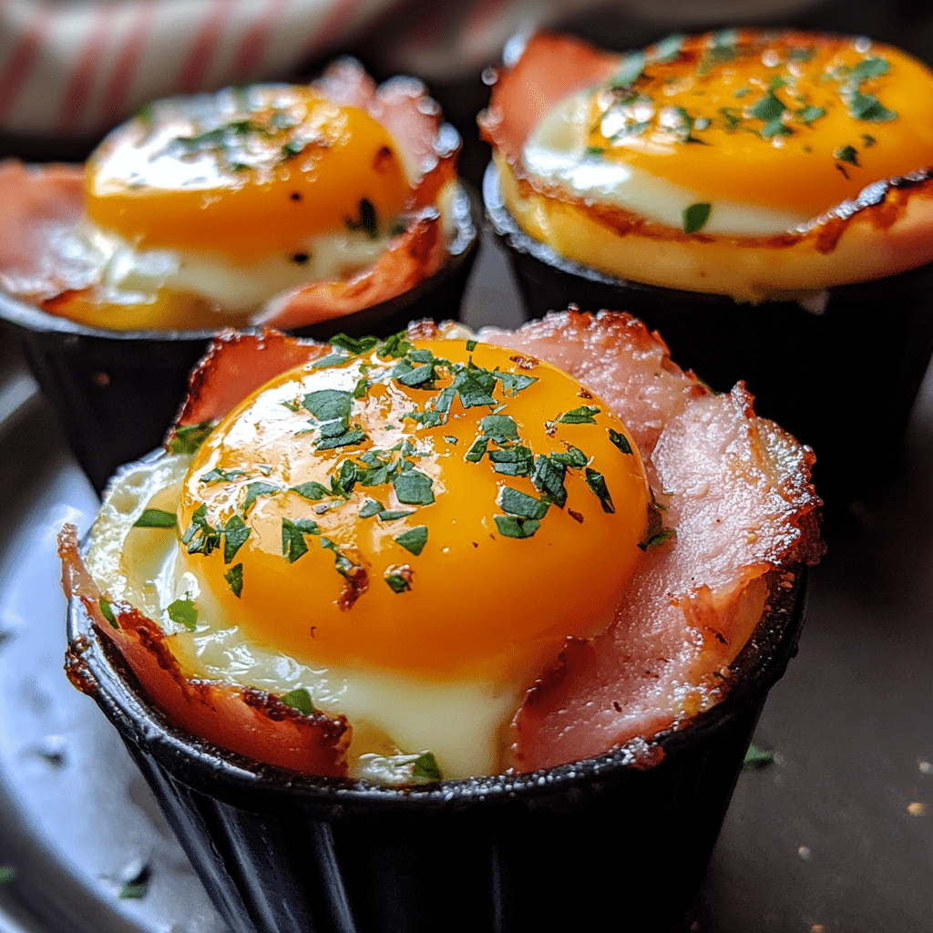 Ham and Egg Cups - Crisp And Yum