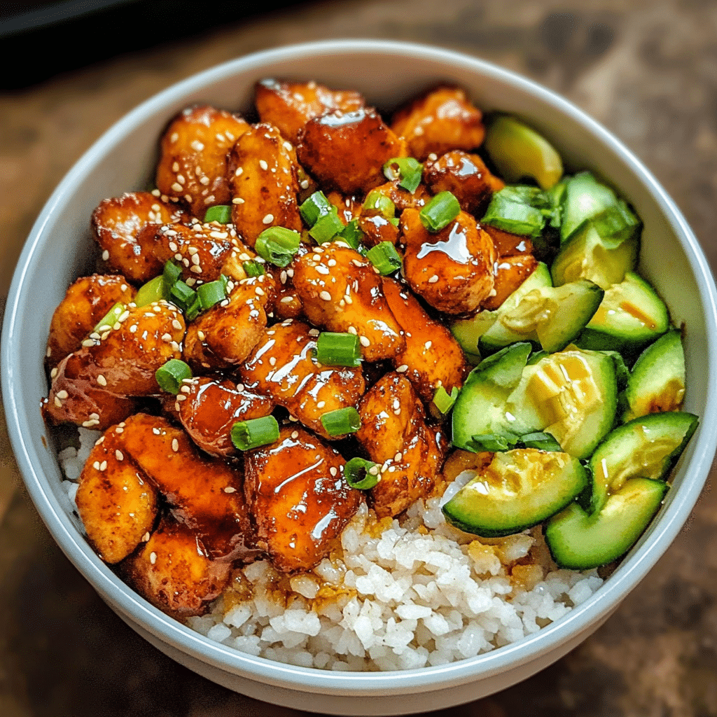 Hot Honey Chicken Bowls - Crisp And Yum