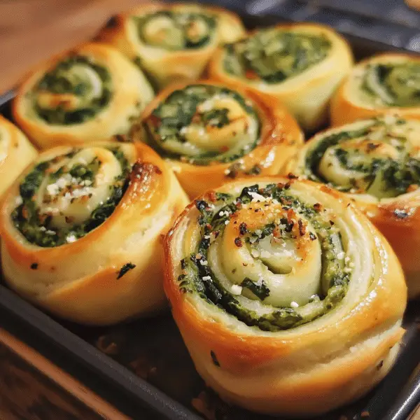 Spinach and Ricotta Rolls - Crisp And Yum