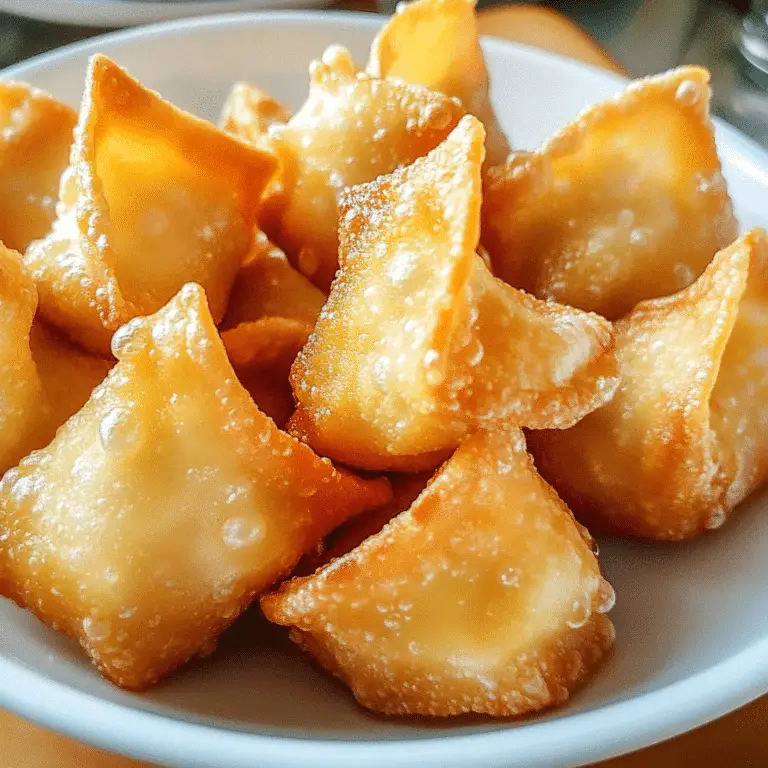 Sweet Cream Cheese Wontons