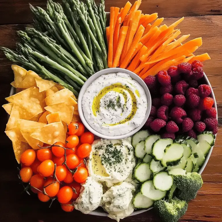 Crudité Platter with Dips - Crisp And Yum