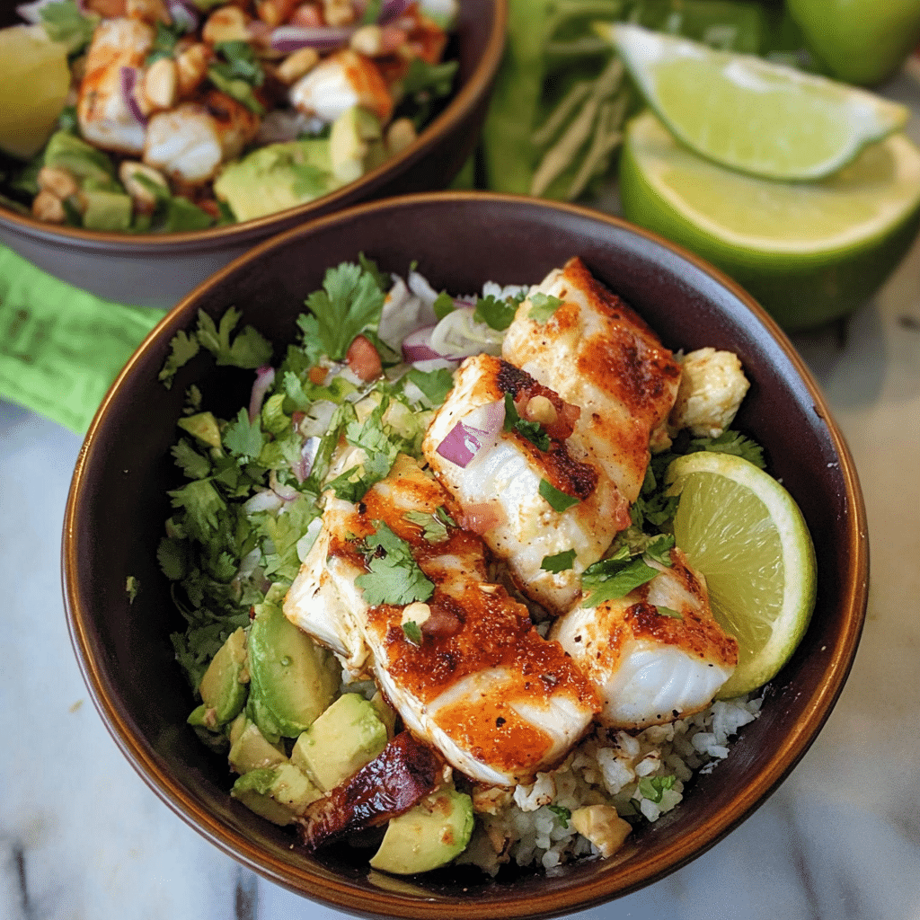 Fish Taco Bowls - Crisp And Yum