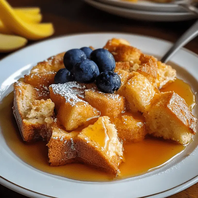 French Toast Bread Pudding - Crisp And Yum