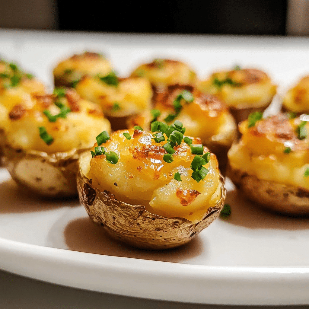 Mini Twice Baked Potatoes - Crisp And Yum