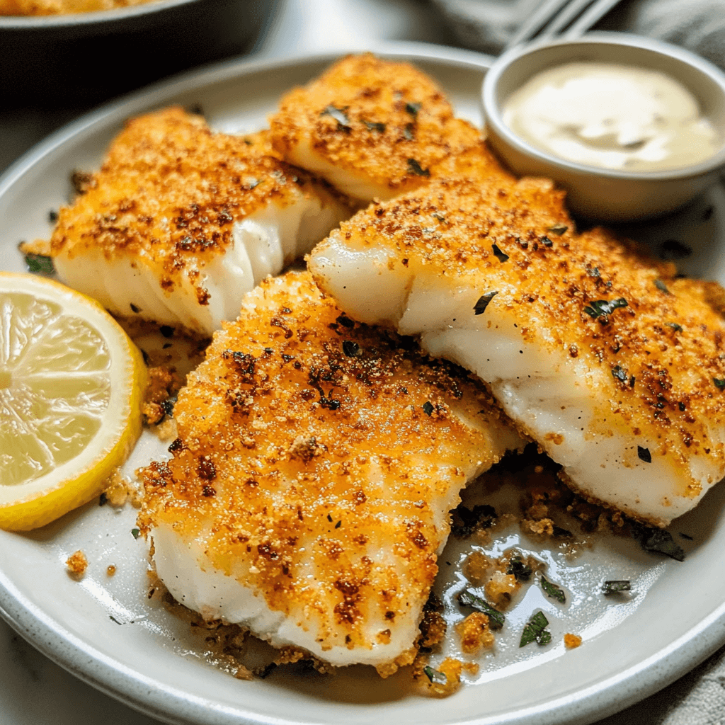 Crispy Baked Cod - Crisp And Yum